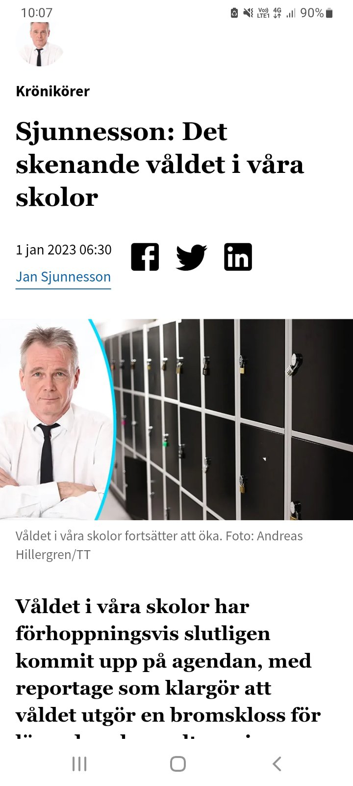 Skolan och våldet – i Bulletin | Sjunne [ dot ] com